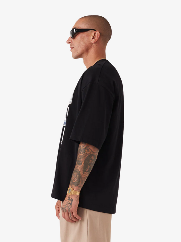 Zanerobe Stamps Flow Tee Black | Glue Store