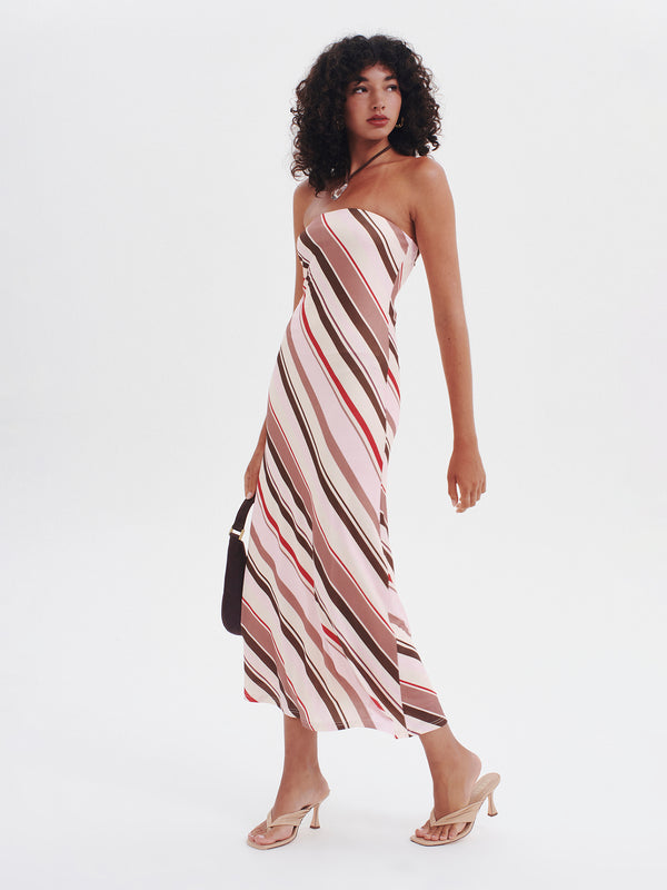 Ownley Deja Vu Strapless Dress Stripe | Glue Store