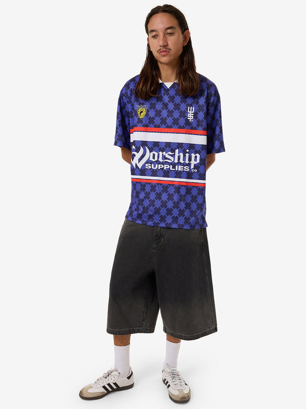 Worship Offside Football Jersey Blue Depths | Glue Store
