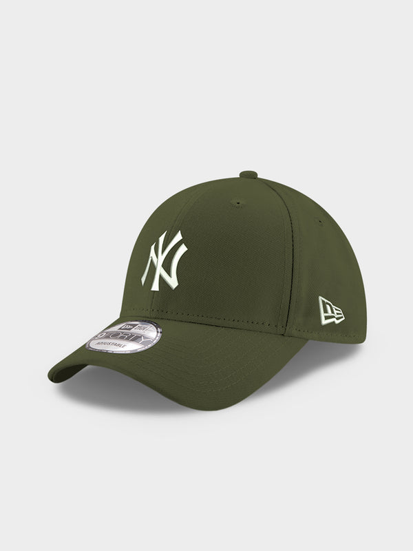 New era New York Yankees 9 Forty Cap New olive/white | Glue Store