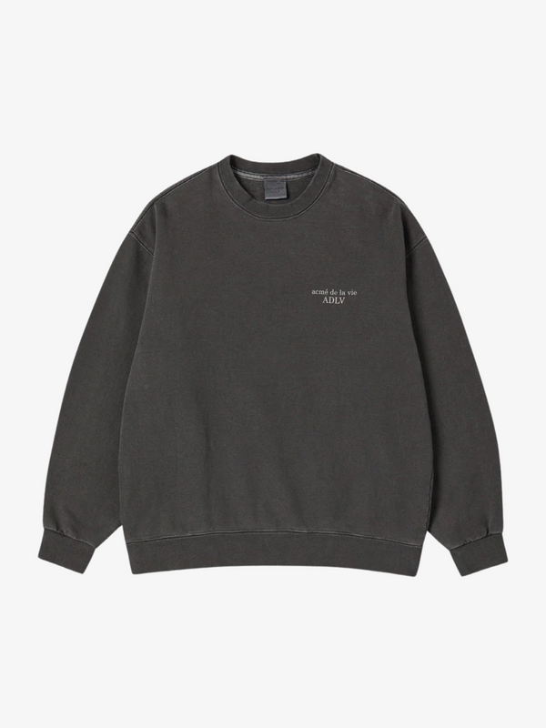 ADLV Pigment Basic Logo Sweat Charcoal | Glue Store