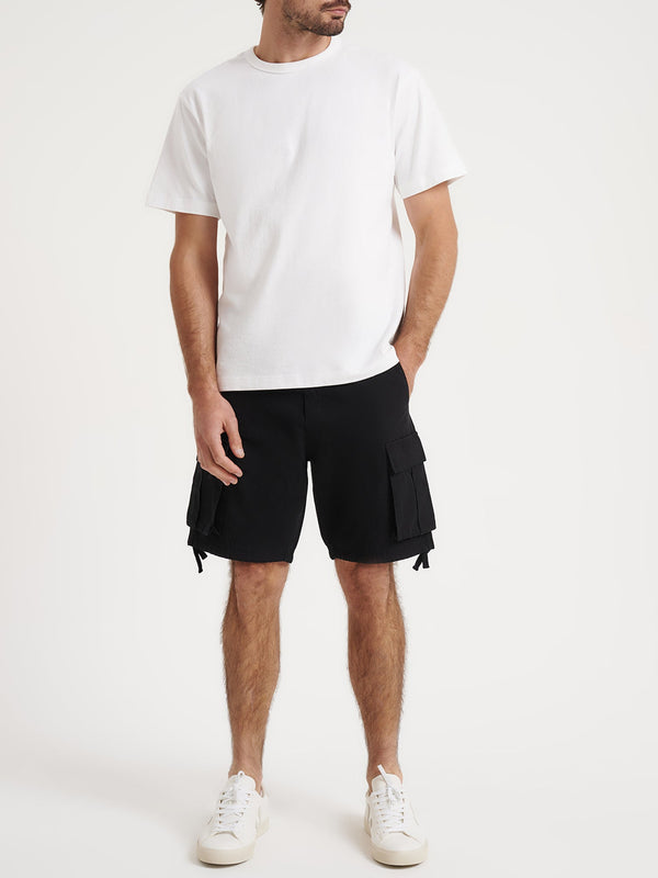 Article One Wyatt Cargo Shorts Black | Glue Store