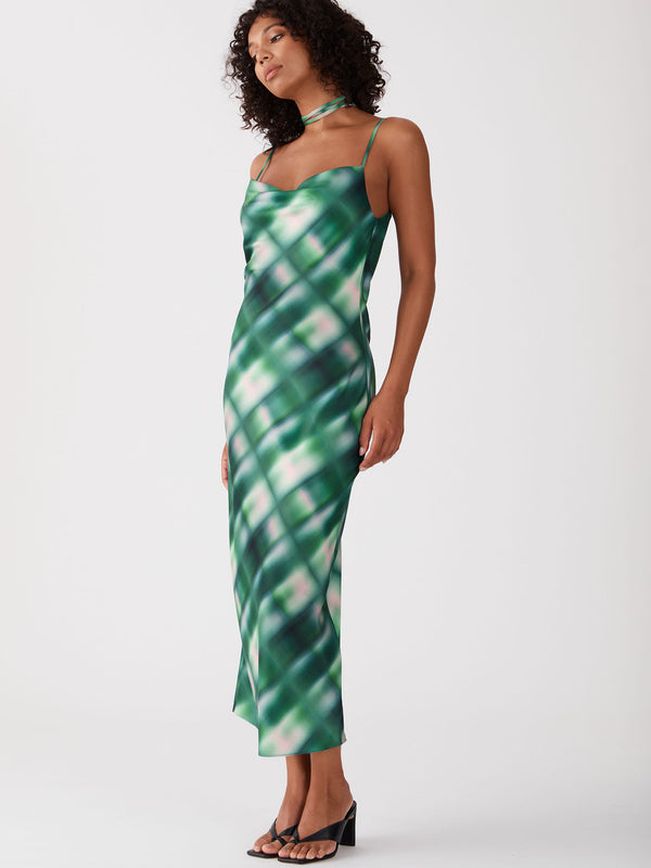 San sloane Axel Midi Dress in Chaos Green | Glue Store