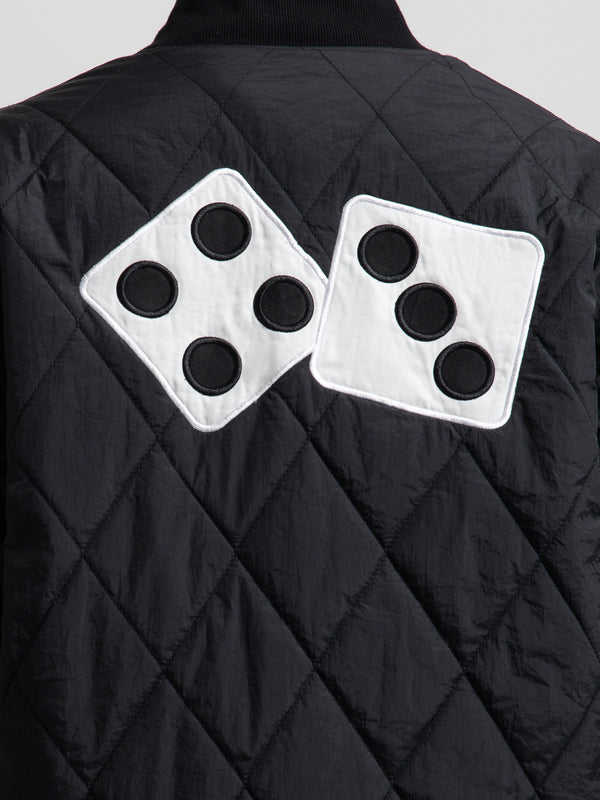 Stussy Dice Quilted Jacket Black | Glue Store