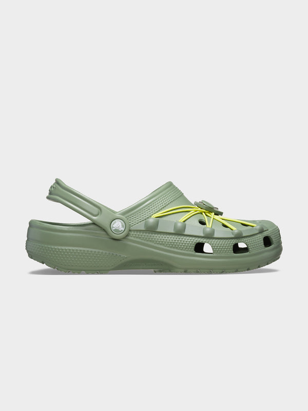 Crocs Classic Lockdown Clogs in Moss Moss/multi | Glue Store