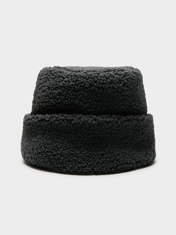 Beyond her Sherpa Bucket Hat Gunmetal | Glue Store