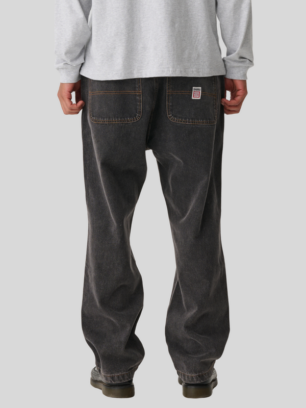 S-Double Denim Standard Jean FADED BLACK | Glue Store