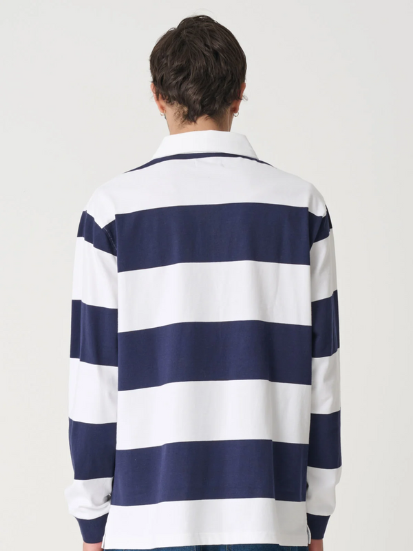 Xlarge XL Stripe Rugby Navy | Glue Store