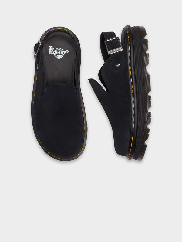 Unisex Zebzag Suede Casual Slingback Platform Mules | Glue Store