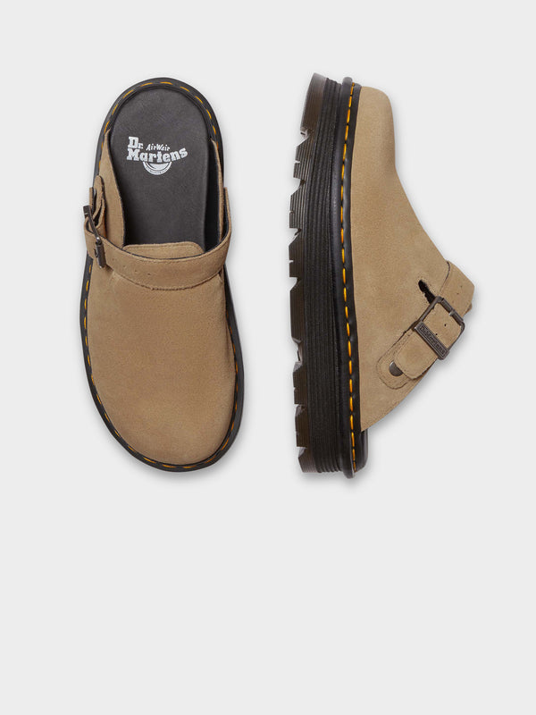 Unisex Zebzag Suede Casual Slingback Platform Mules | Glue Store