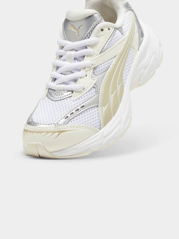 Puma Women's Morphic Metallic Sneakers White/Warm White