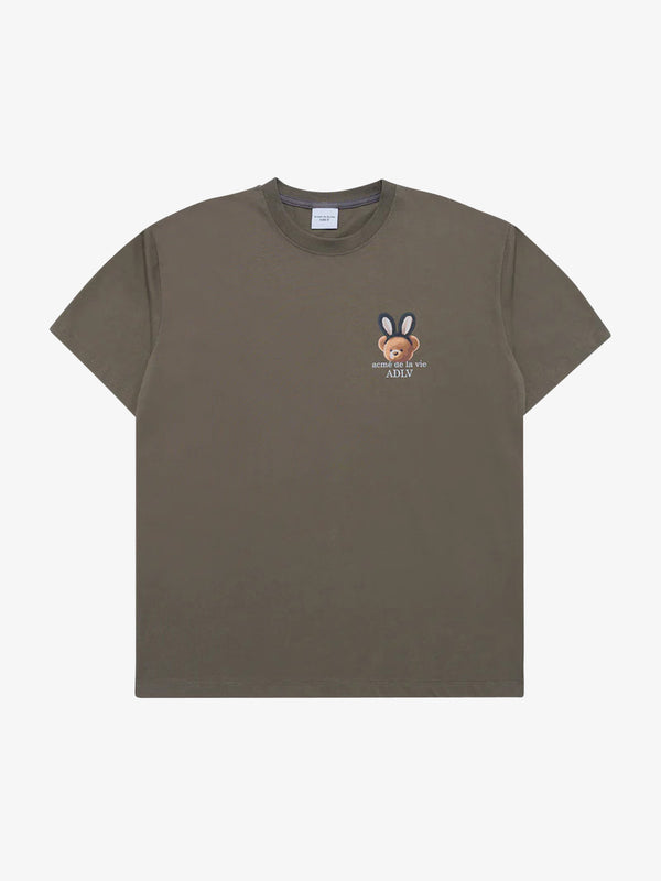 ADLV Rabbit Bear Doll Logo Short Sleeve T-Shirt COCOA