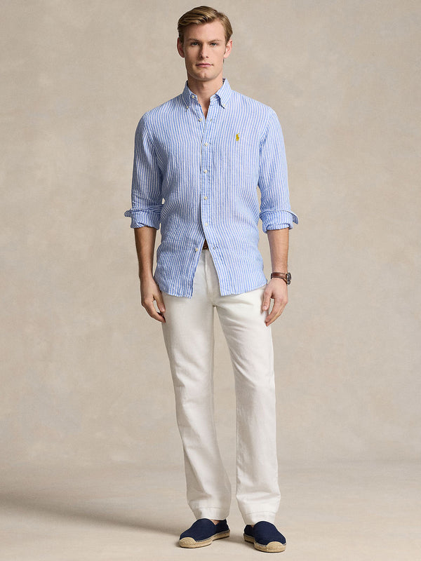 Polo Ralph Lauren Custom Linen Blue/White | Glue Store