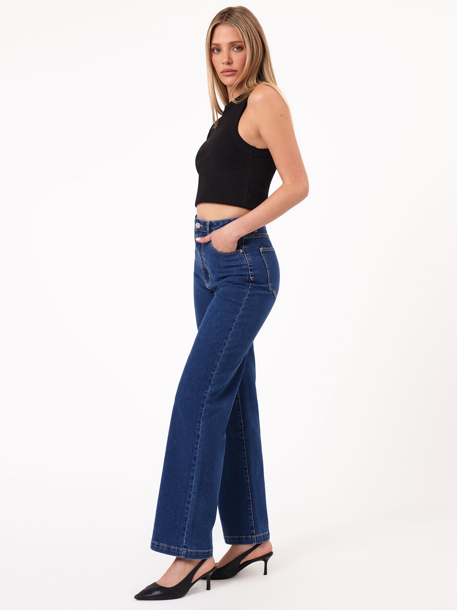 Abrand 94 High & Wide Ruth Jeans Mid Blue | Glue Store