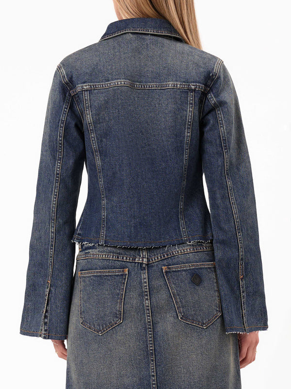 Abrand Zendaya 00 Denim Jacket Dark Vintage Indigo