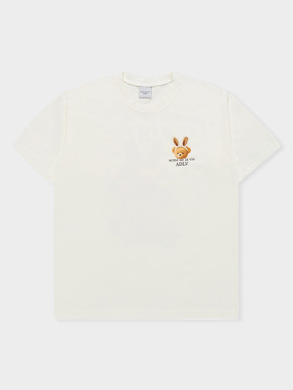 ADLV Rabbit Bear Doll Tee Cream | Glue Store