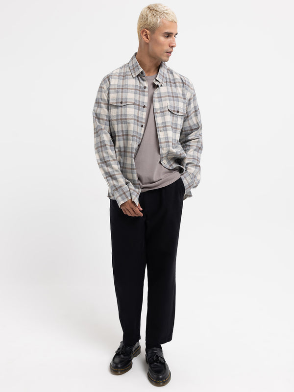 Article One Mendez Shirt Grey Plaid | Glue Store