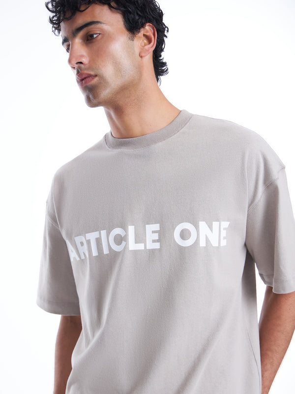 Article One Bold Logo T-Shirt Steel | Glue Store