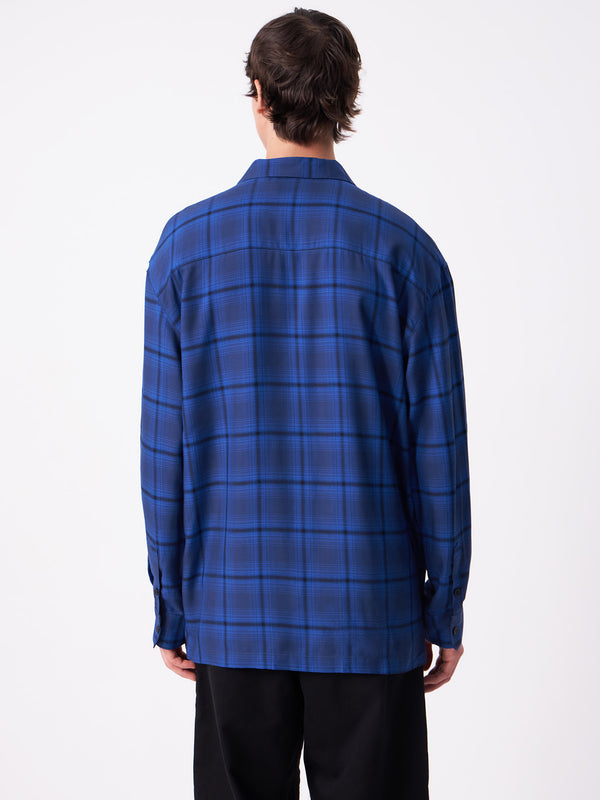 Article One Axel Shirt Navy Plaid | Glue Store