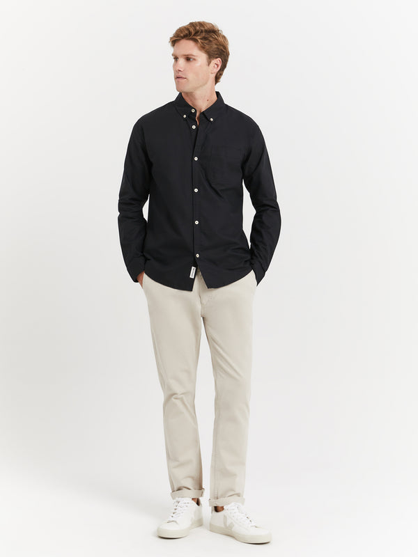 Article one Carson Shirt in Black Black | Glue Store