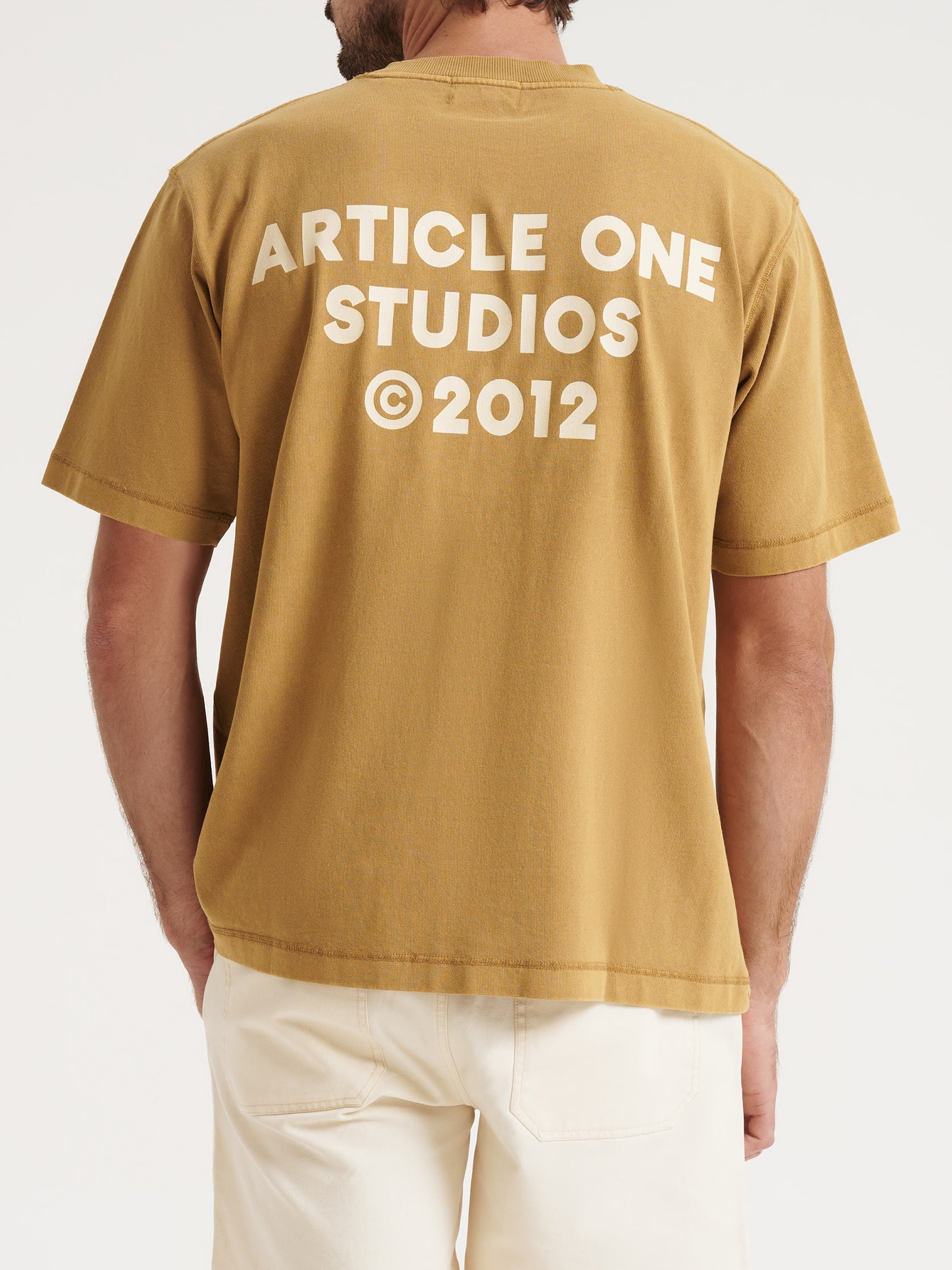 Article One Studio Logo T-Shirt Flax | Glue Store
