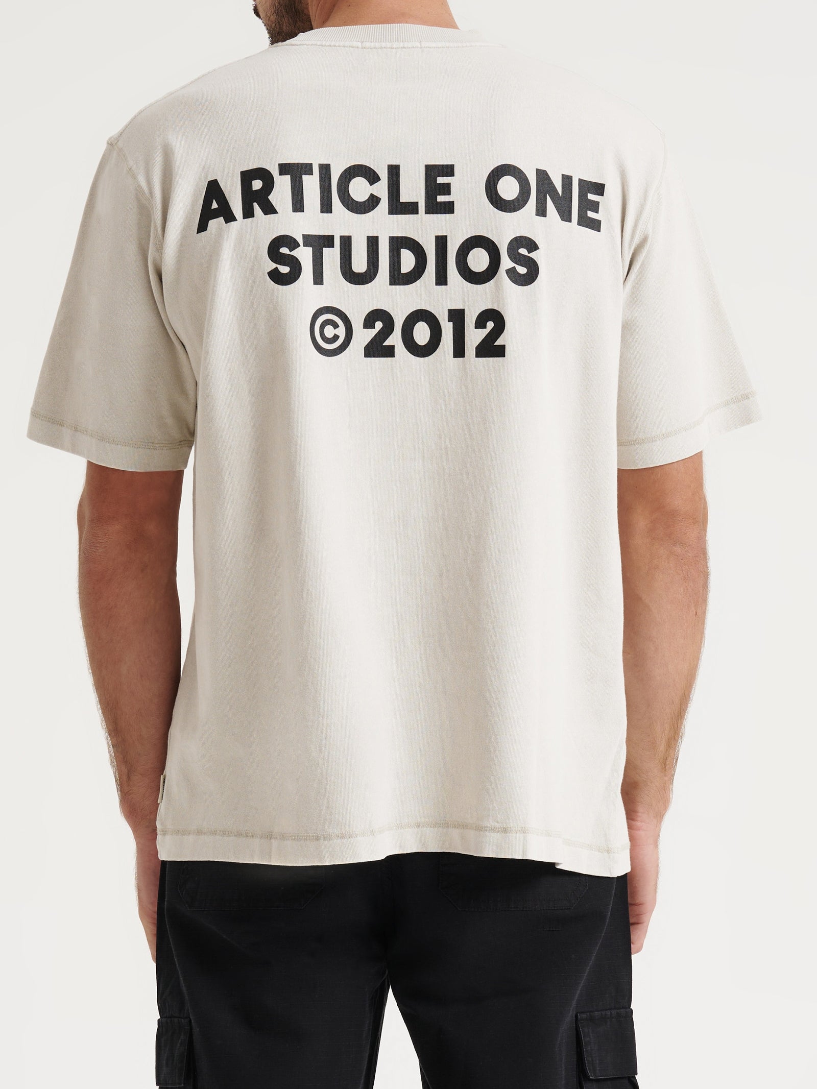 Article One Studio Logo T-Shirt Ecru | Glue Store