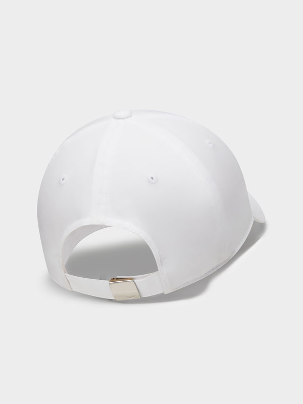 Nike Dri-FIT Club Cap in White & Silver | Glue Store