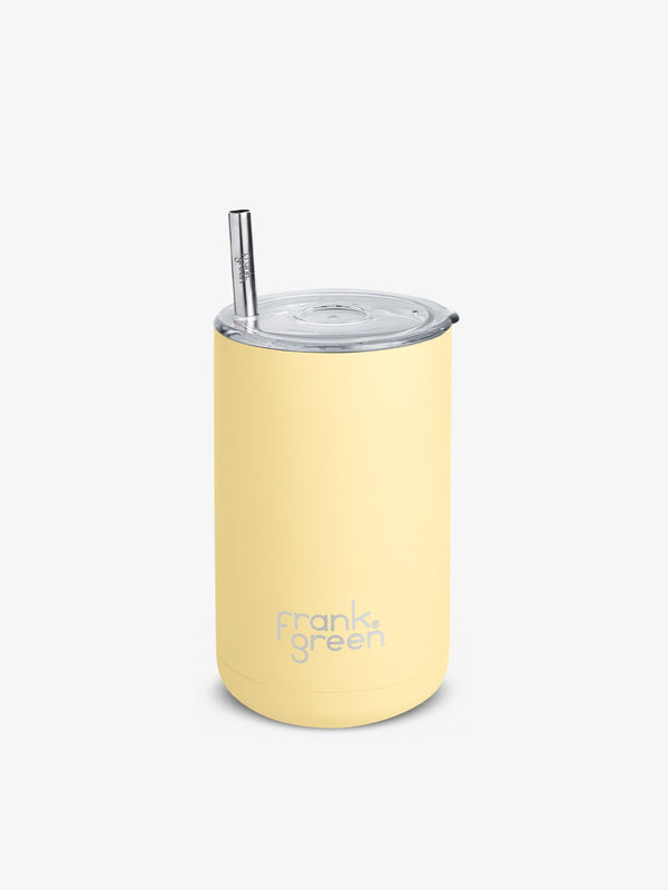 Frank Green Iced Coffee Cup With Straw Buttermilk
