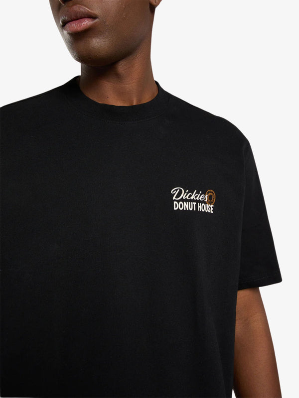 Dickies Donut House Short Sleeve T-Shirt Black | Glue Store