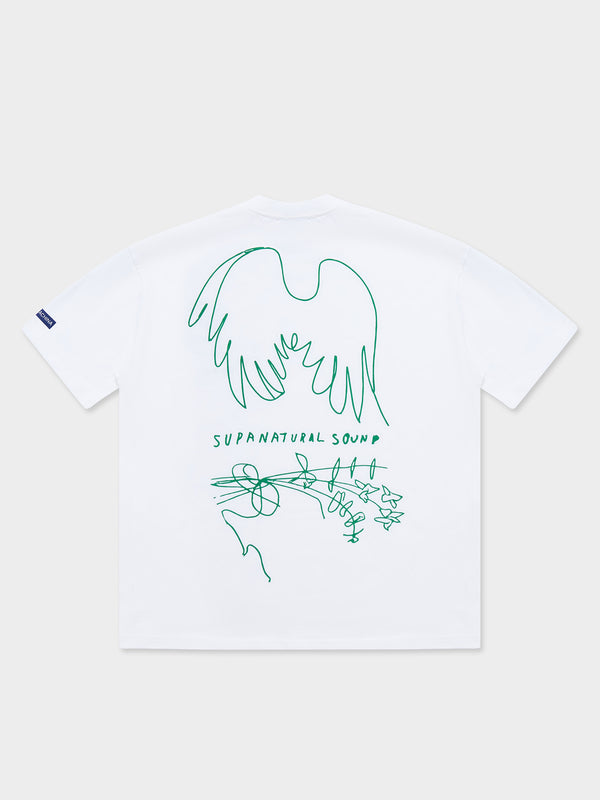 Deus Hauntology Tee Vintage White | Glue Store