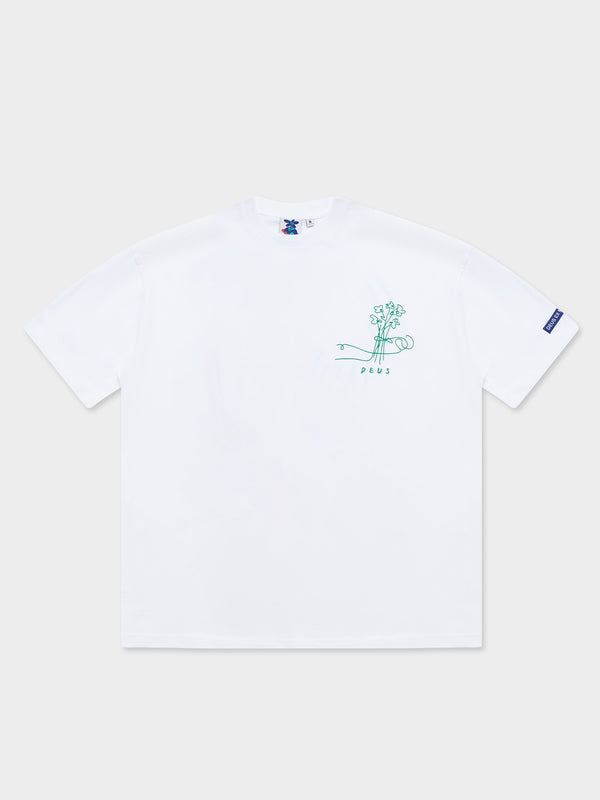 Deus Hauntology Tee Vintage White | Glue Store