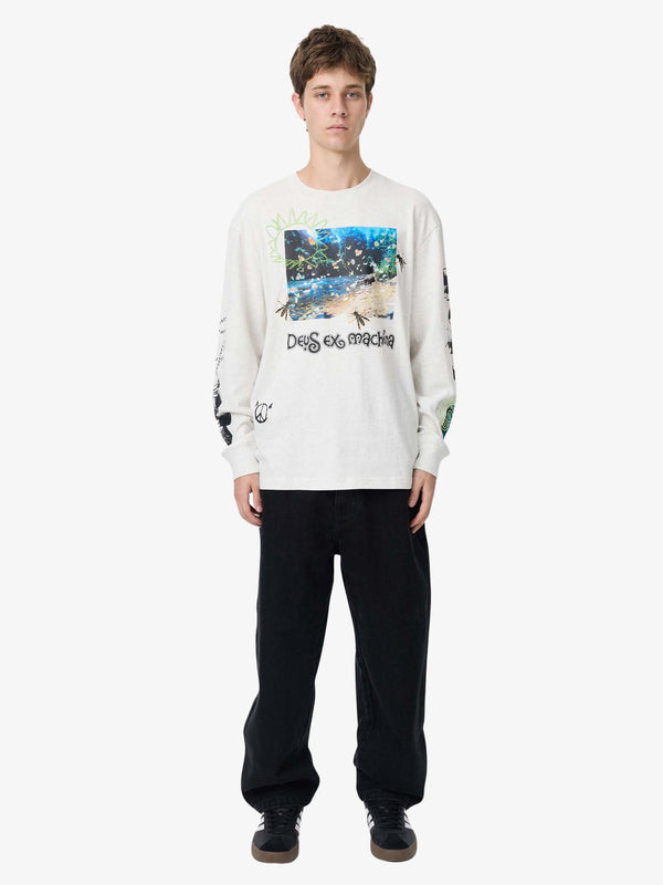 Deus Migration LS Tee Light Grey Marle | Glue Store