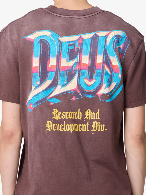 Deus R&D Tee Chocolate Brown | Glue Store
