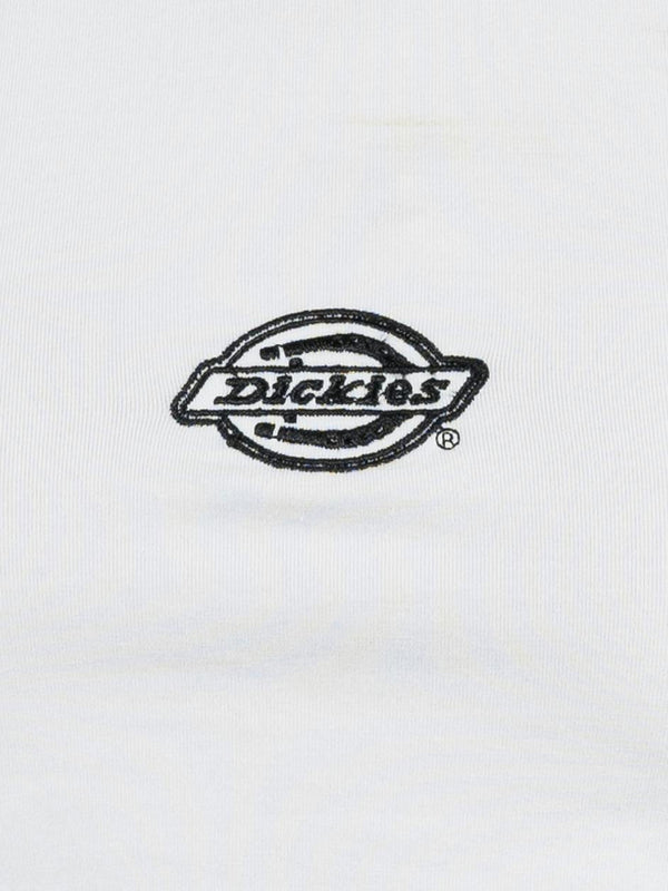 Dickies Classic Logo Racer Front Cropped Tank in White | Glue Store