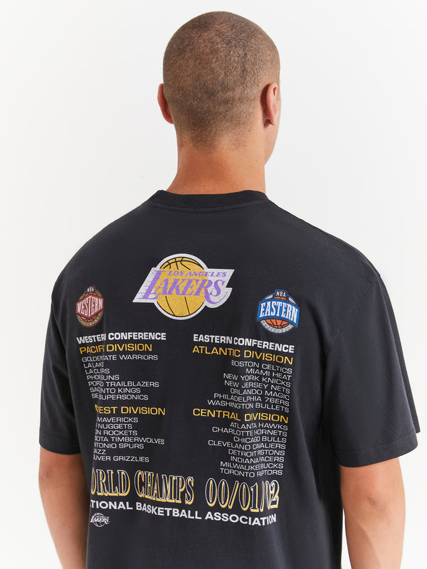 Mitchell & ness Champs Band T-Shirt in Faded Black | Glue Store