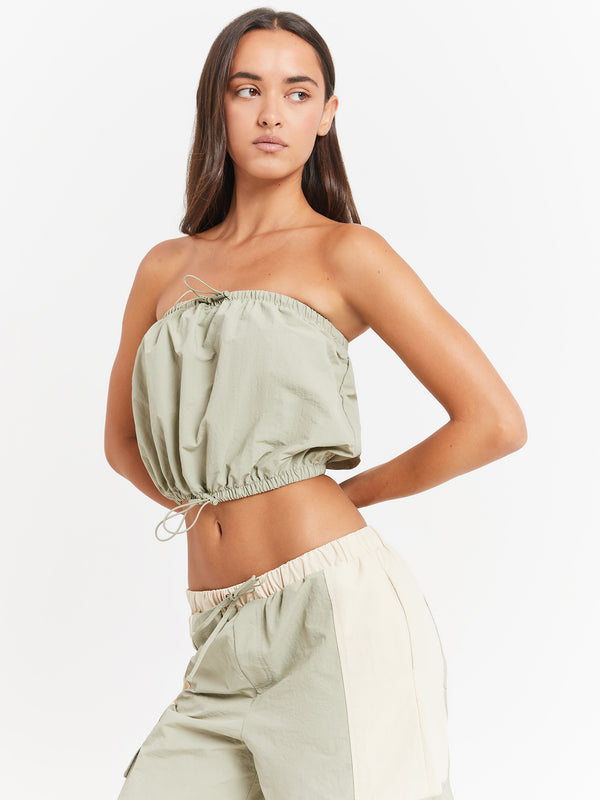 Beyond Her Ella Parachute Top Sage | Glue Store