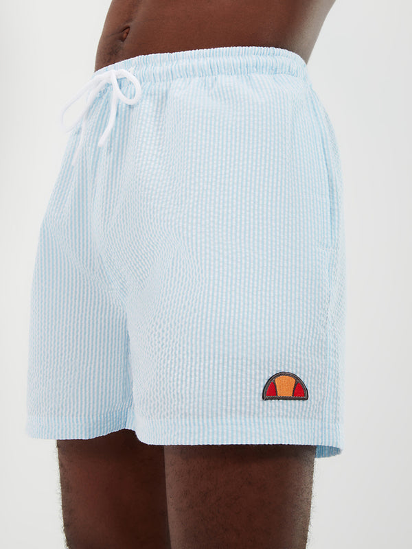 Ellesse Carali Seersucker Swimshorts Light Blue | Glue Store