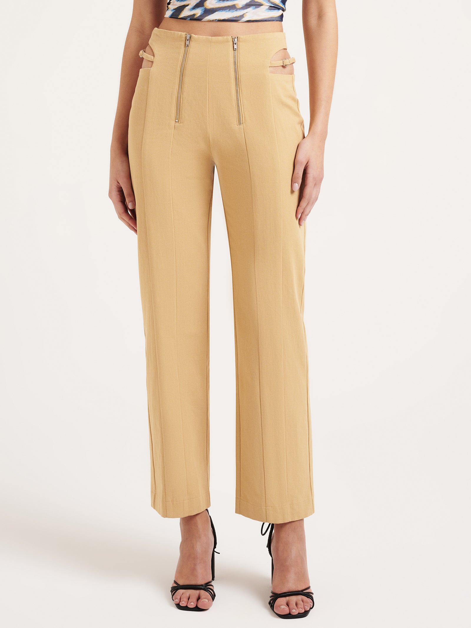 First Mse Rhea Tailored Pants Sand | Glue Store