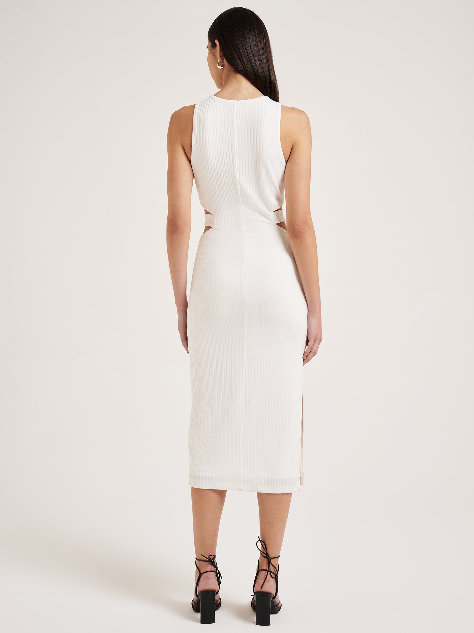 First Mse Safiya Midi Dress White | Glue Store