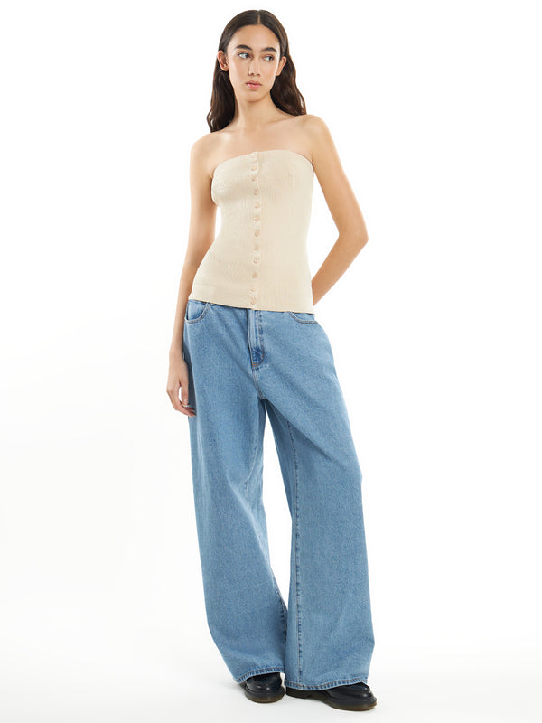 First Mse Rane Knit Top Stone | Glue Store