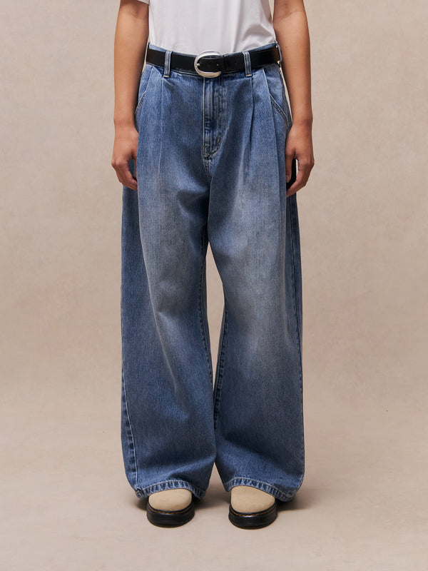 MSE Wide Leg Jean Vintage Stone | Glue Store