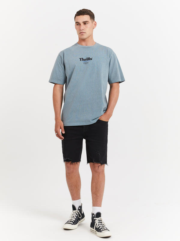 Thrills Definition Oversized Fit T-Shirt Stormy Sea