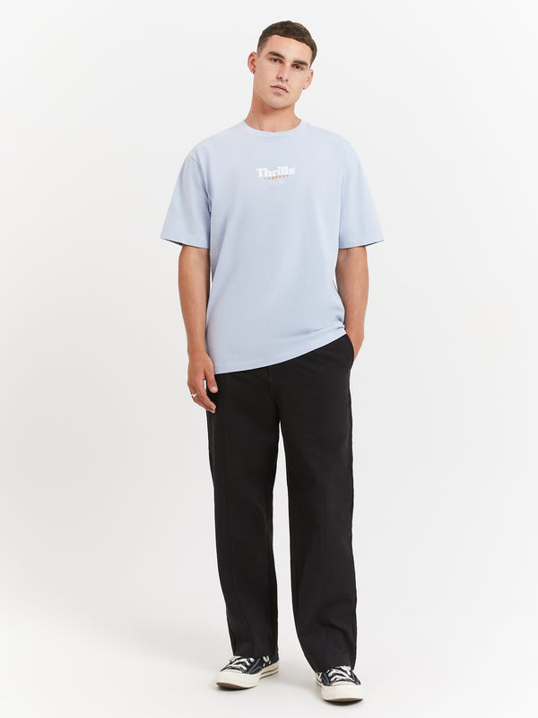 Thrills Definition Oversized Fit T-Shirt Baby Blue