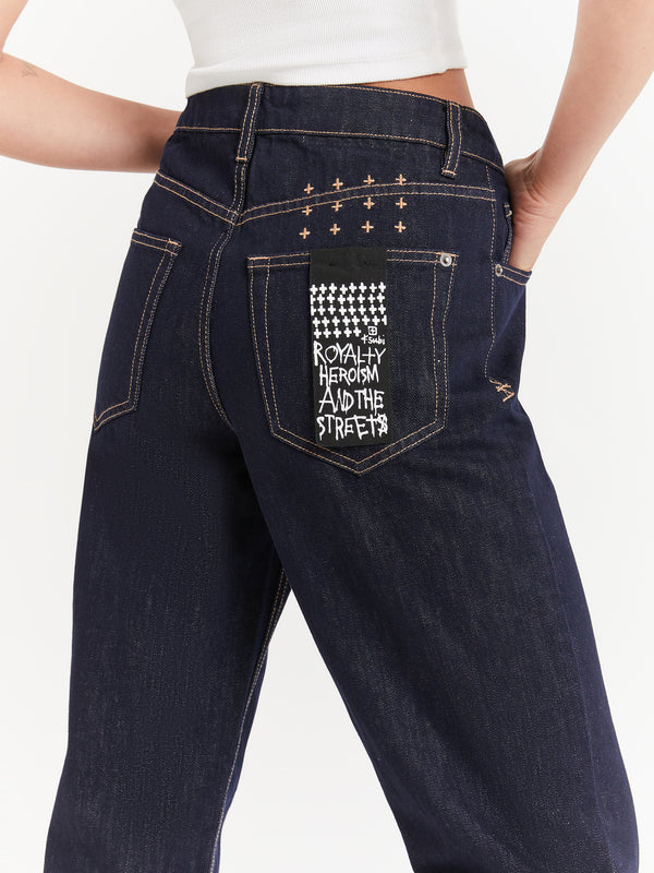 Ksubi Brooklyn Zenith Pop Jeans in Indigo Blue Indigo | Glue Store