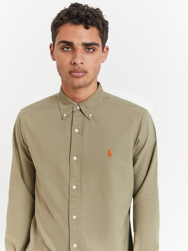 Polo Ralph Lauren 40/1 GD Oxford Shirt Sage | Glue Store