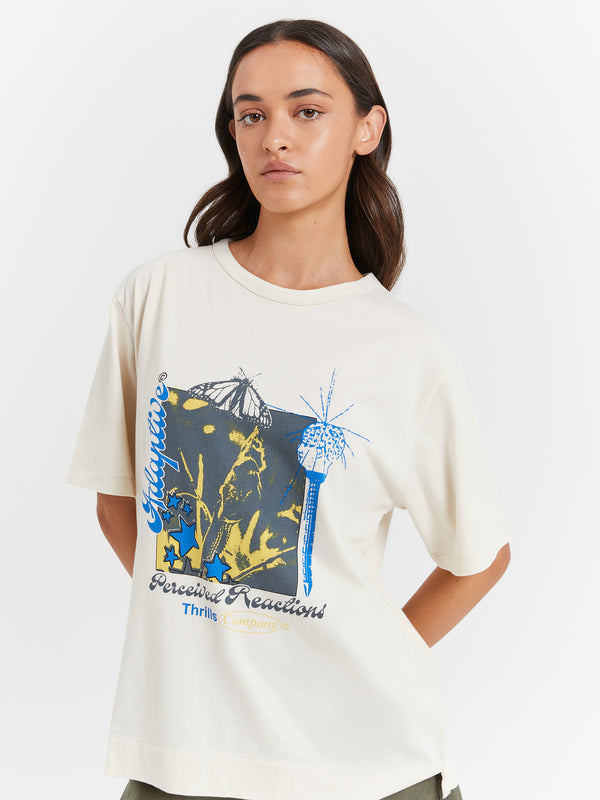 Thrills Perceived Reactions Box T-Shirt Heritage White
