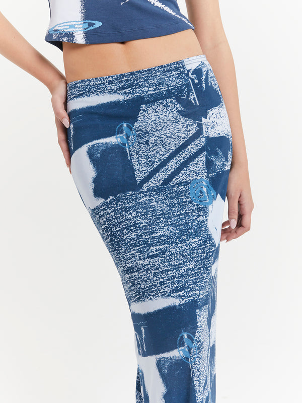 Thrills Alchemy Mesh Skirt New Teal | Glue Store