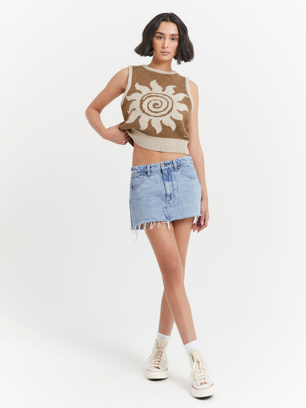 Wrangler Low Rise Britney Skirt Underground Blue