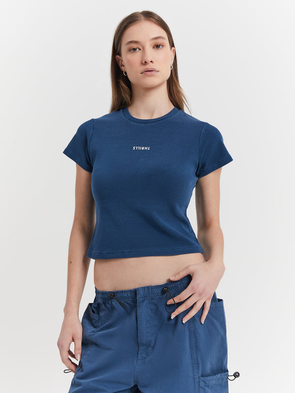 Thrills Minimal Thrills Cropped Mini T-Shirt New Teal