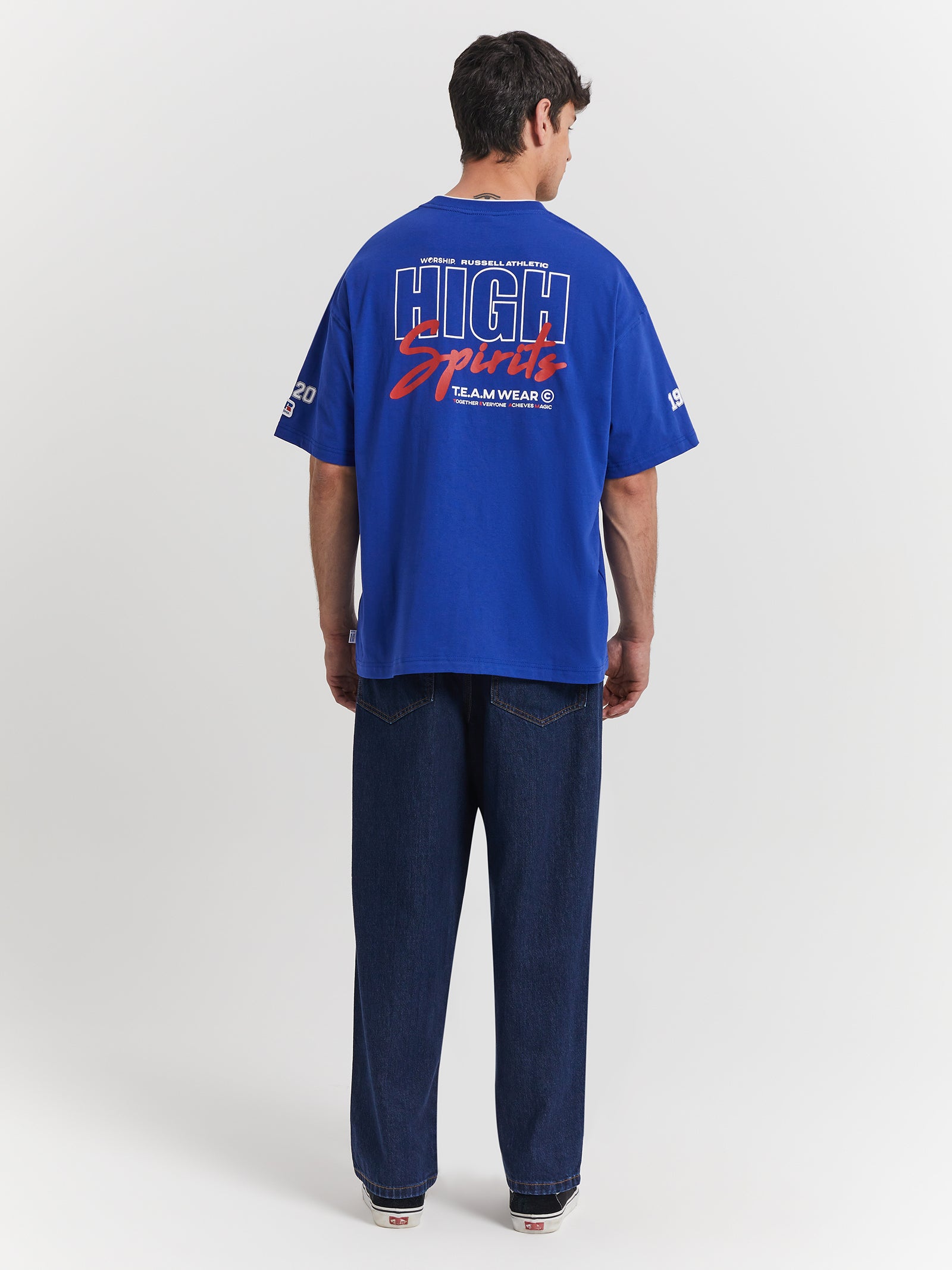 Worship Team Spirit Oversized T-Shirt Blue | Glue Store